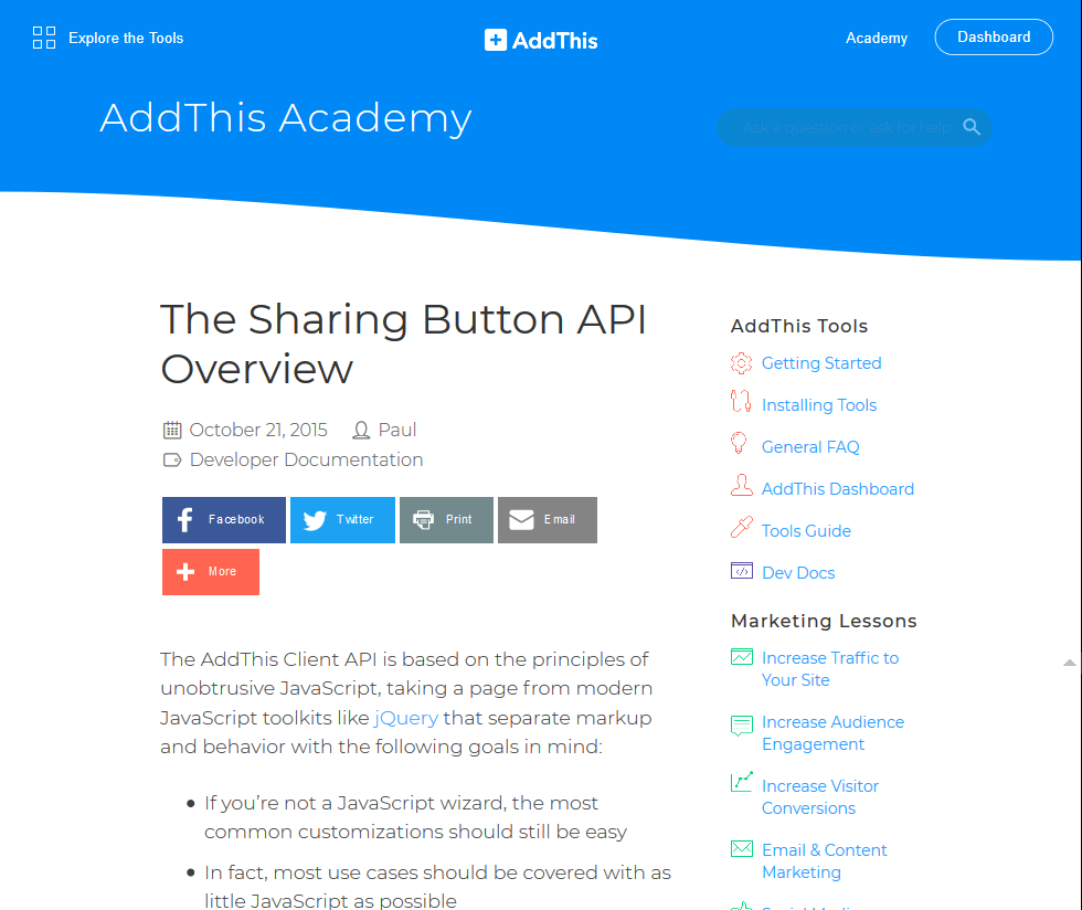 Addthis Sharing Button Api Overview Sdk Documentation And Alternatives Rapidapi
