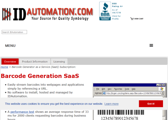 Idautomation Barcode Generation Saas Api Overview Sdk Documentation And Alternatives Rapidapi 3709