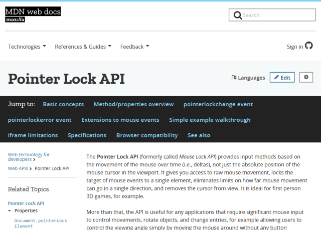 Mozilla Pointer Lock Api Overview Sdk Documentation And Alternatives Rapidapi