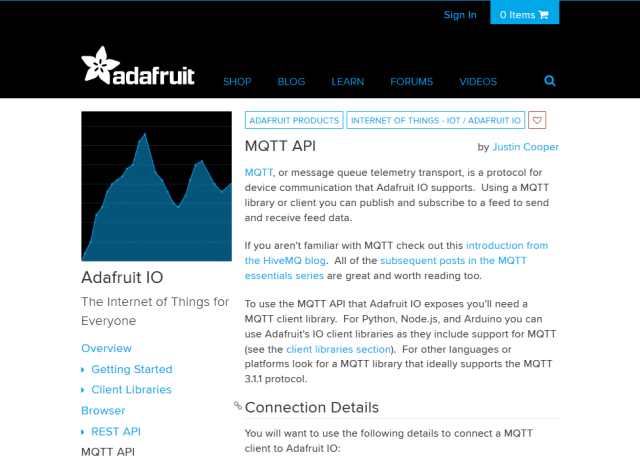 Adafruit Io Mqtt Api Overview Sdk Documentation And Alternatives Rapidapi