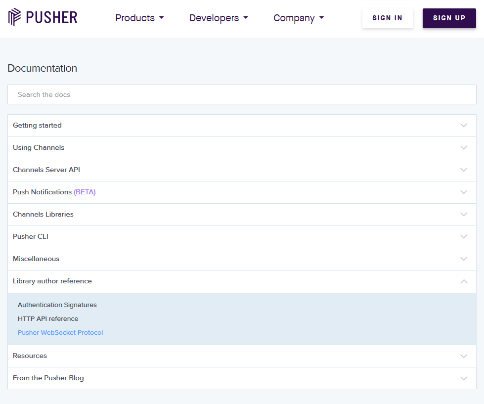 Pusher Websockets API (Overview, SDK Documentation & Alternatives ... Pusher Websockets API (Overview, SDK Documentation & Alternatives ...