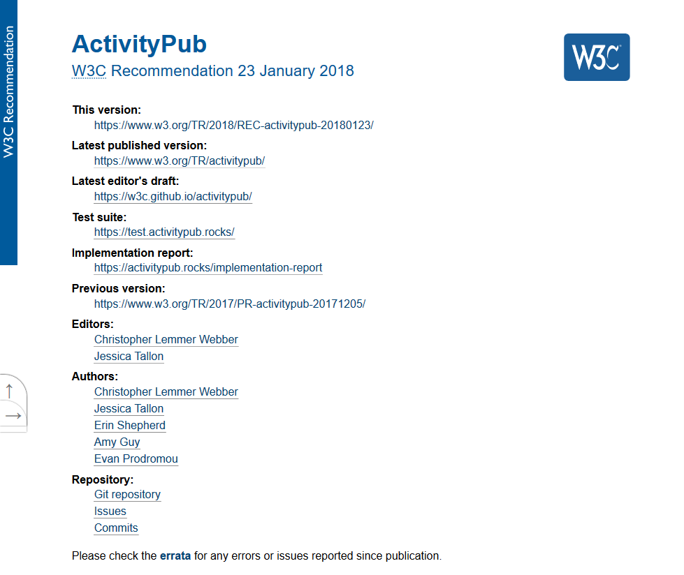 W3c Activitypub Api Overview Sdk Documentation And Alternatives Rapidapi