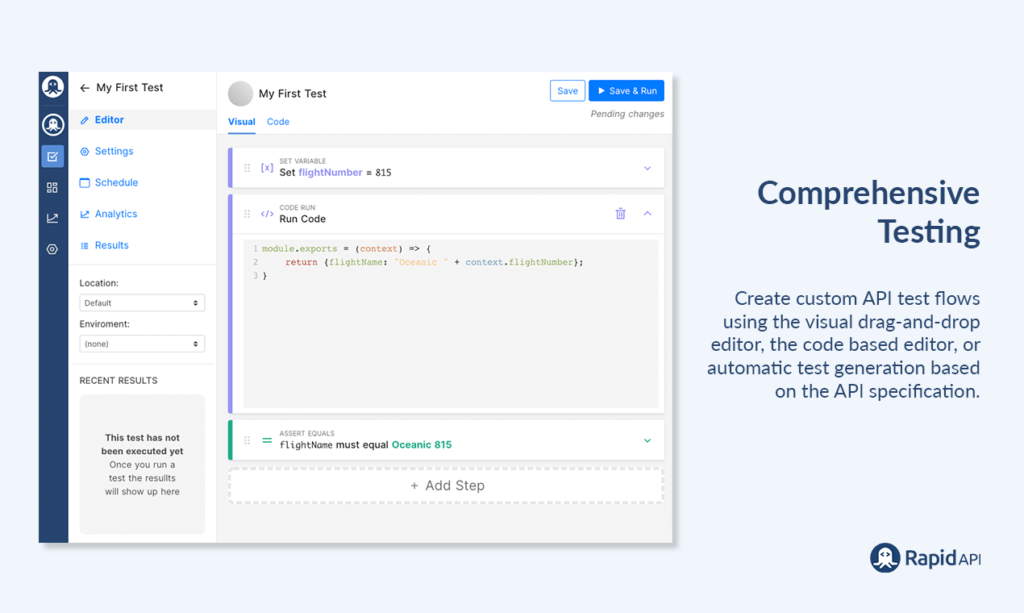 Test Apis From Development To Deployment With Rapidapi Testing Rapid Blog