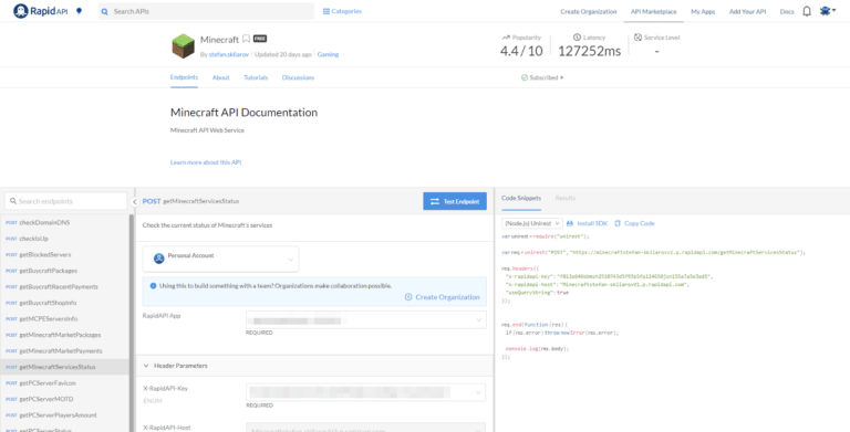 How To Use The Minecraft Api With Python Php Ruby And Javascript Examples Rapid Blog