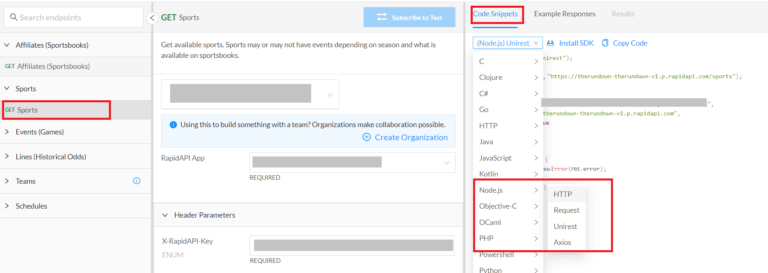 How To Use The Rundown Api With Java Python Php Ruby And Javascript Examples Rapid Blog
