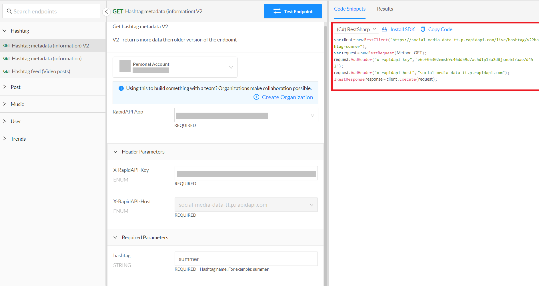 How To Use The Social Media Data Tt Api With Java Python Php Ruby And Javascript Examples
